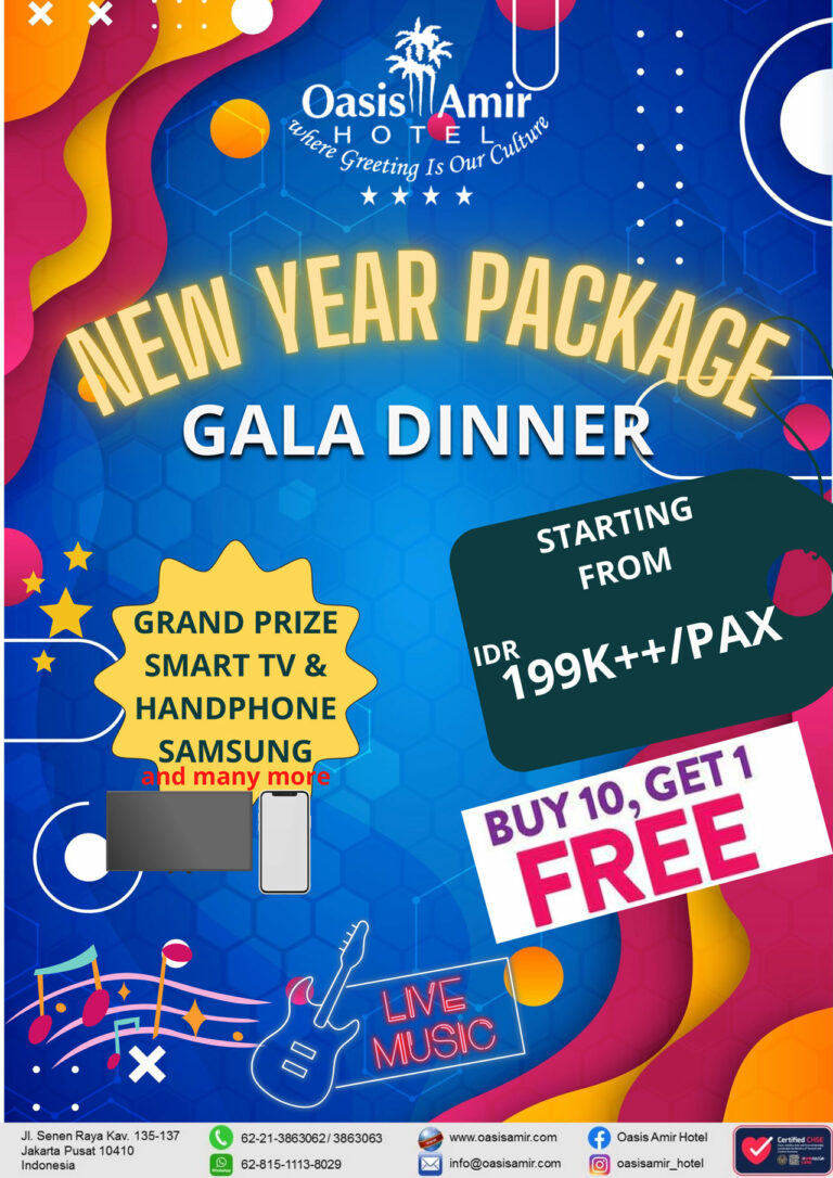 New Year Package - Gala Dinner - Oasis Amir Hotel
