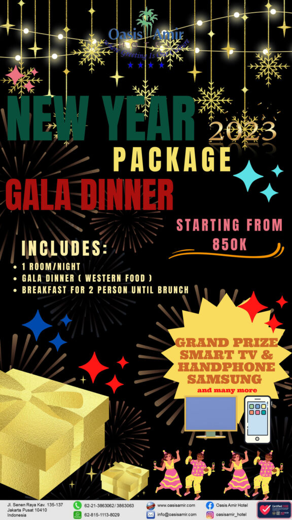 New Year Package - Gala Dinner + Room - Oasis Amir Hotel